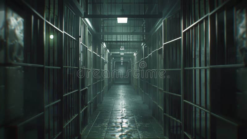 Penitentiary Prison Jail, View Inside a Cell Stock Image - Image of ...