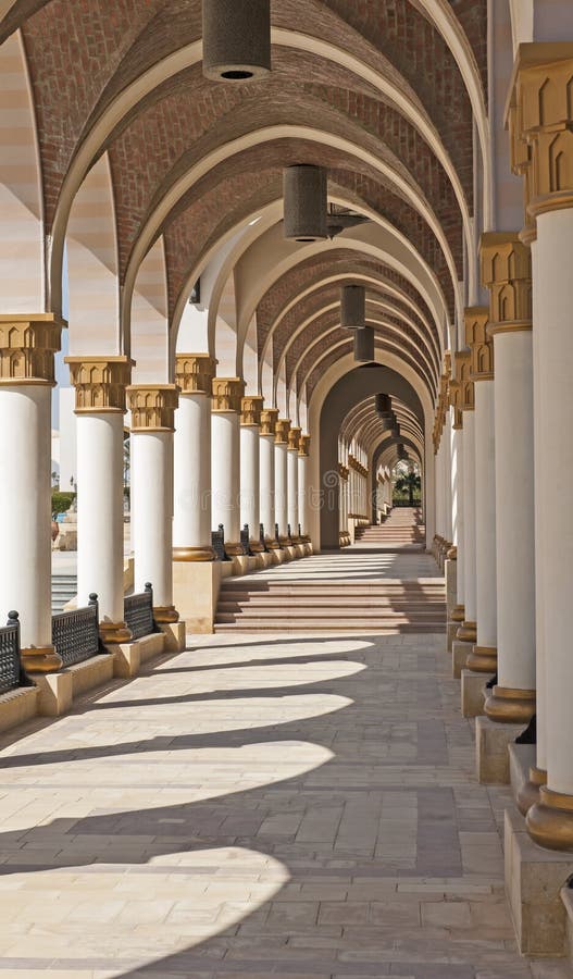 Corridor of Arches Abstract Architecture Stock Photo - Image of ...
