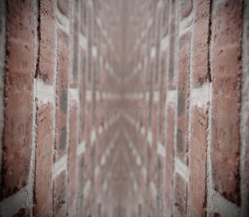 Corridor with bricks wall stock photo. Image of brick - 31239554