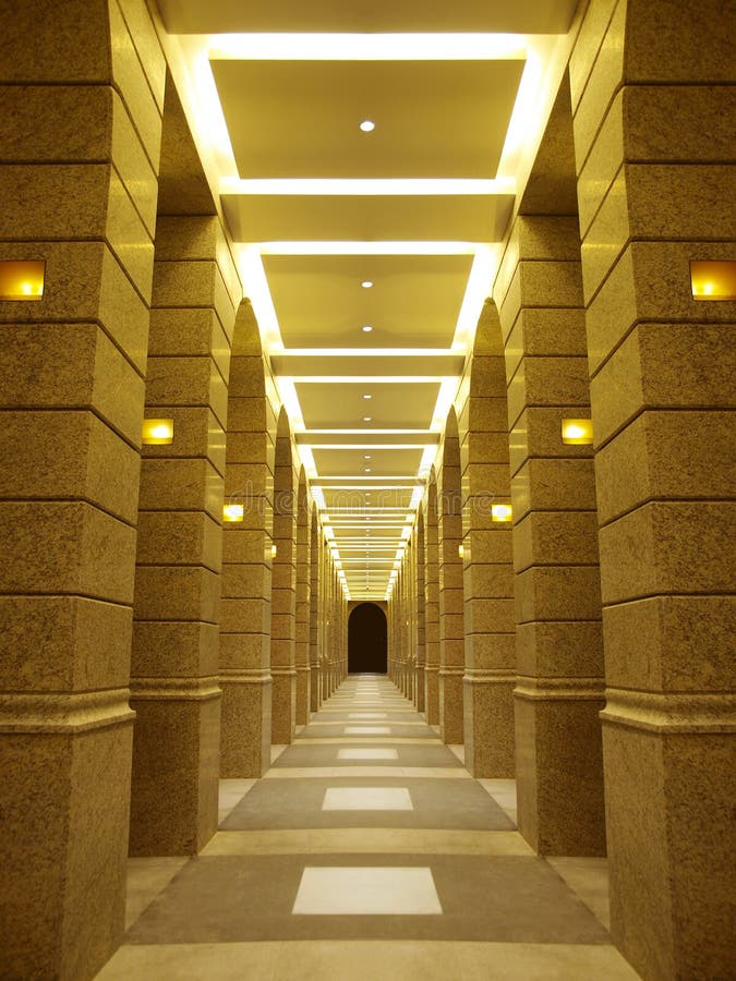 Corridor of building stock image. Image of lane, bright - 11195793