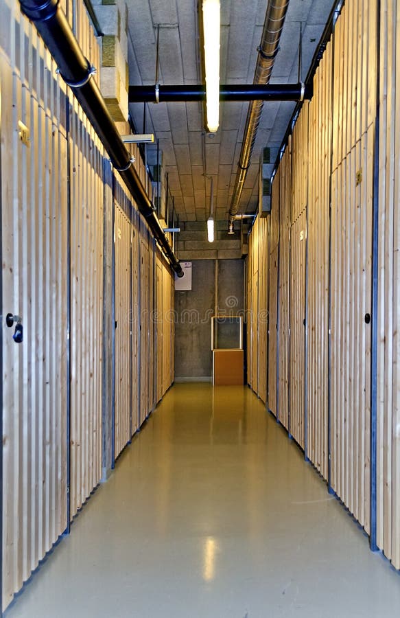 Corridor at a cellar stock photo. Image of engineering - 111473020