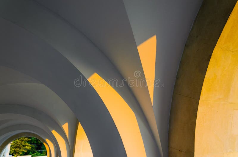 Corridor Colonnade Arcade Background Stock Image - Image of ancient ...