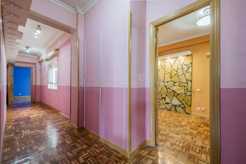 A Corridor of an Empty House with Former Owners Lacking in Taste for ...