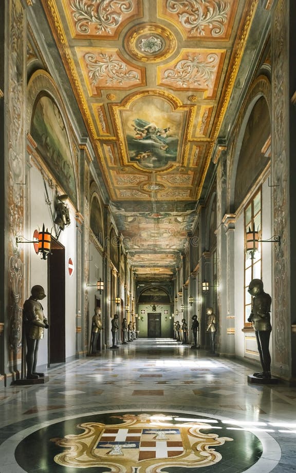 Corridor editorial stock photo. Image of marble, lamp - 45986983