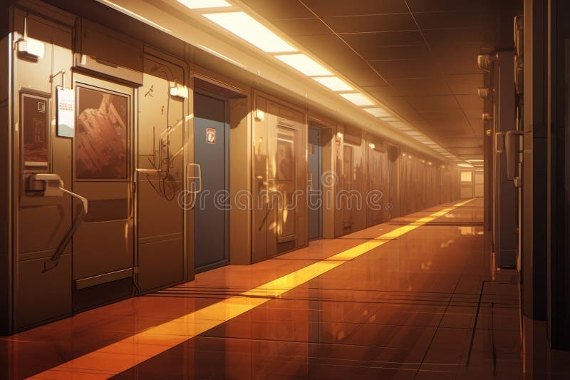 School Coridor Interior Stock Illustrations – 11 School Coridor ...