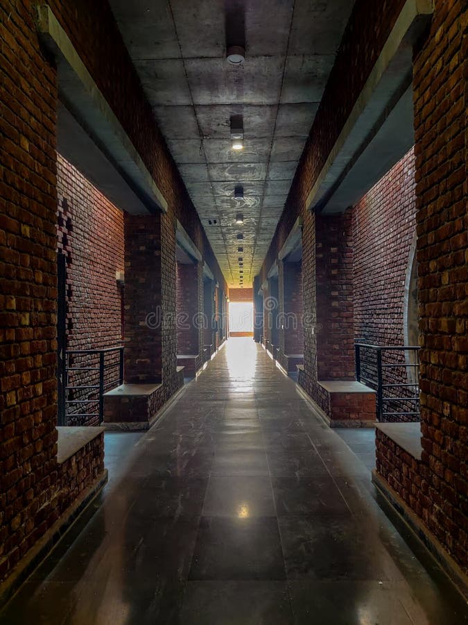 Corridor Gallery Long Distance Point of View Photo Editorial Stock ...