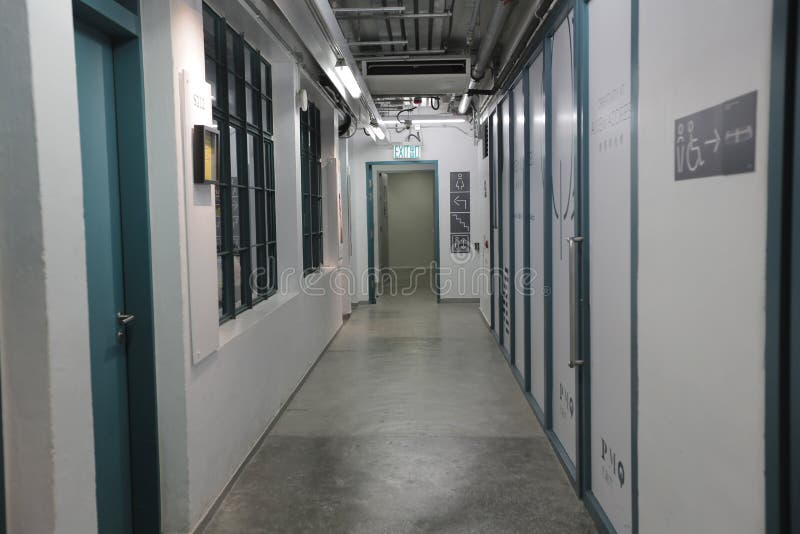 Corridor at Hong Kong Old Style House Stock Image - Image of real ...