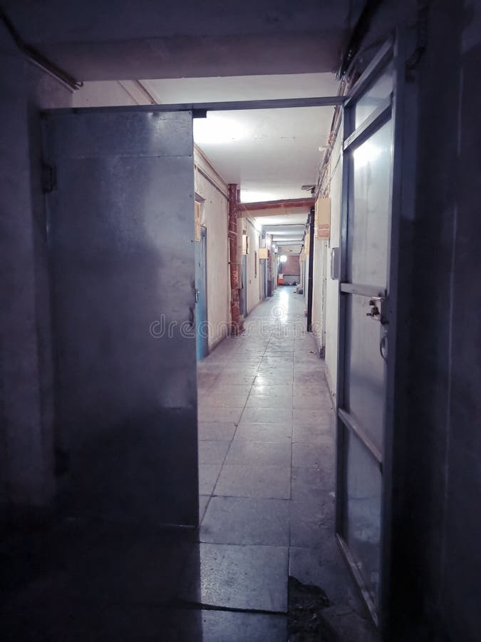 Corridor Inside Fushuijing Building of Beijing Communist Architecture ...