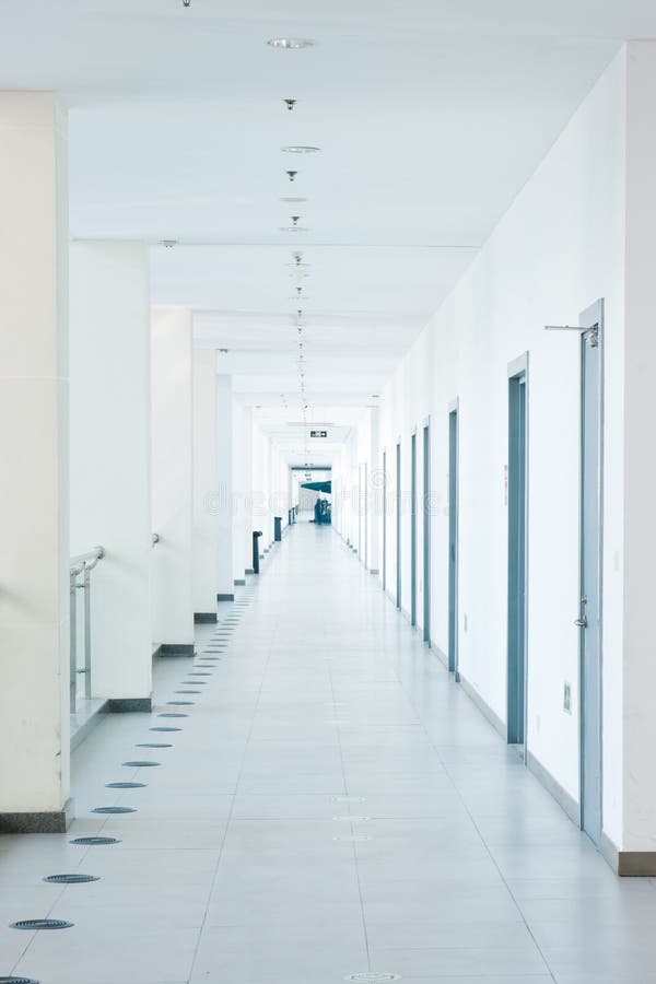 Infinite hallway stock photo. Image of fluorescent, blue - 2275830