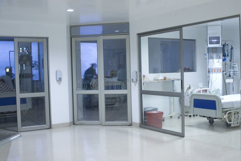 Corridor Interior Inside a Modern Hospital Stock Image - Image of china ...