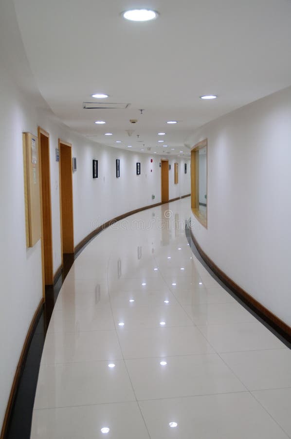 Office corridor stock image. Image of business, work - 19977593