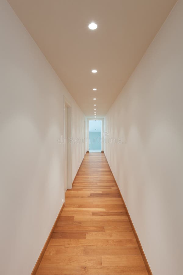 Corridor of a modern house stock photo. Image of elegant - 78908076