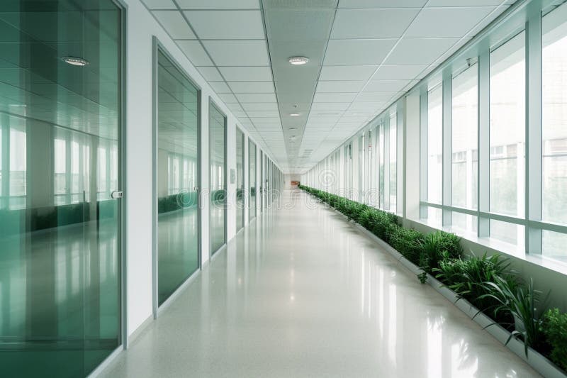 Corridor in a Modern Business Building 1695523355999 2 Stock Image ...