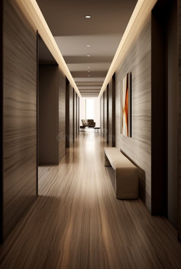 Corridor in a Modern Home 1695526480790 1 Stock Image - Image of room ...