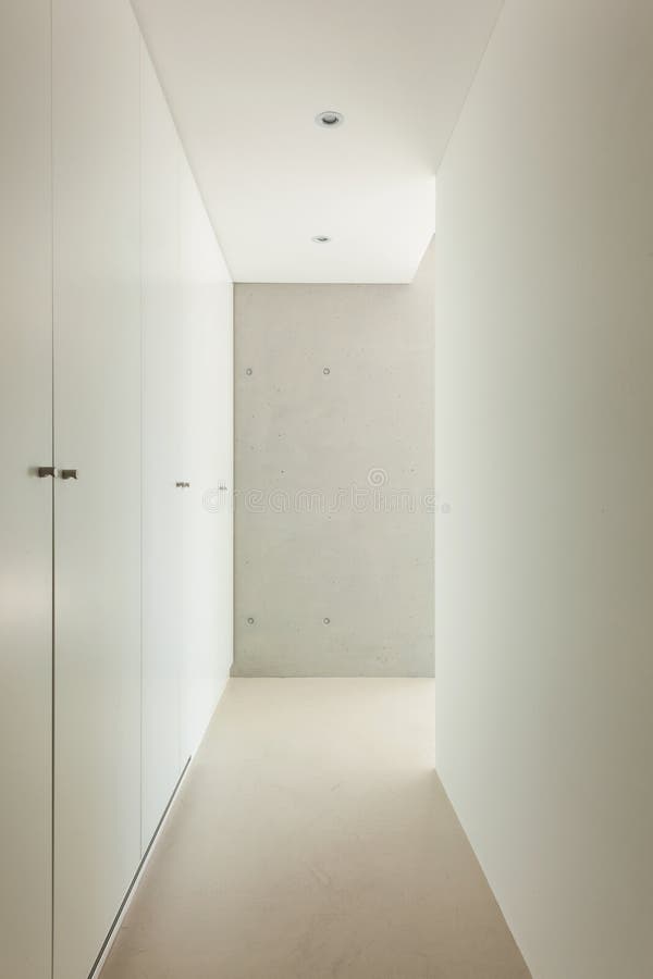 Corridor of a modern house stock photo. Image of elegant - 78908076