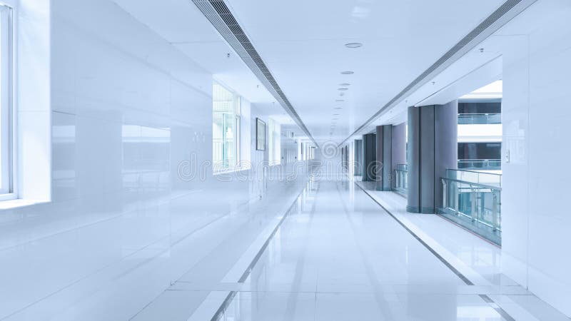 Corridor Modern Office Building Stock Image - Image of background ...
