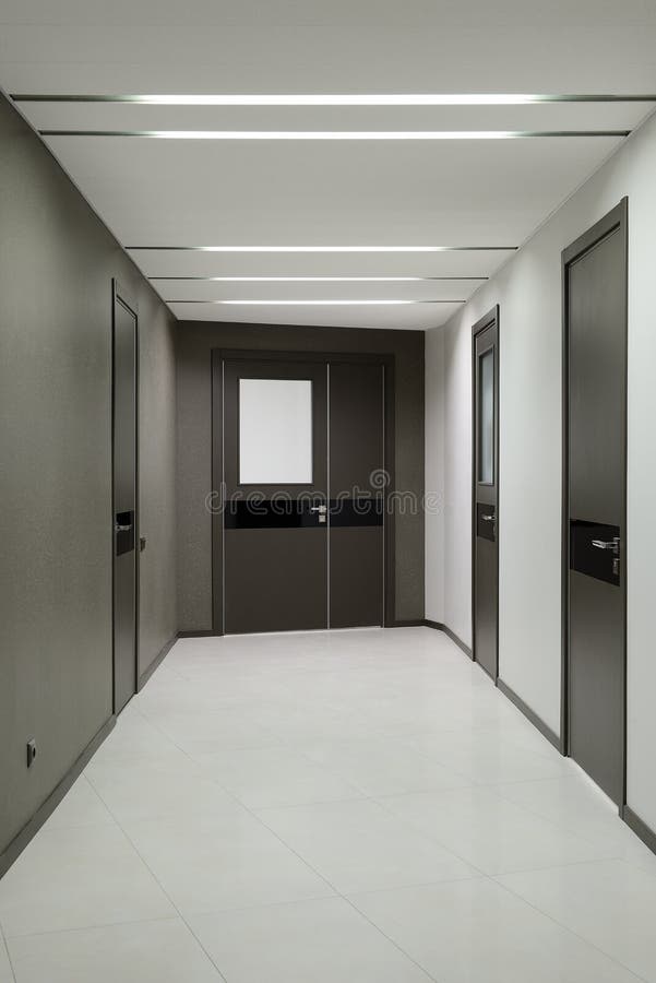 Corridor in office stock image. Image of hall, clean - 44891311
