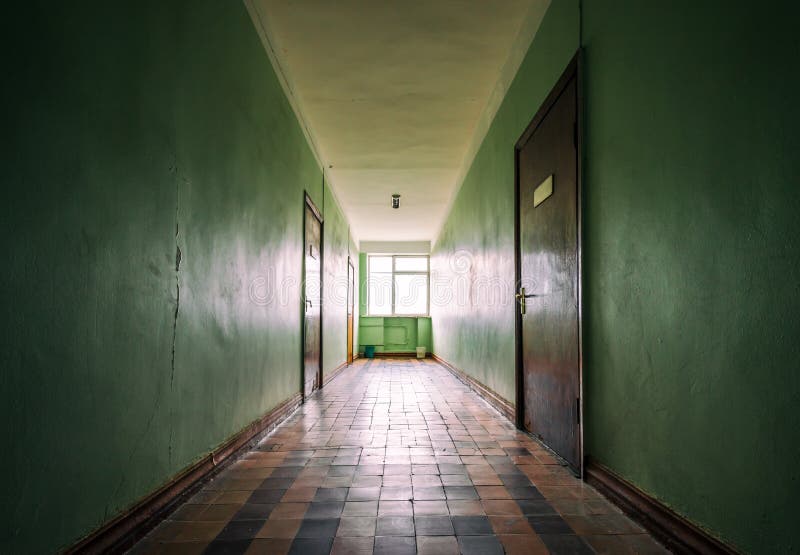 Corridor in an Old Building Stock Image - Image of clean, indoor: 65169131