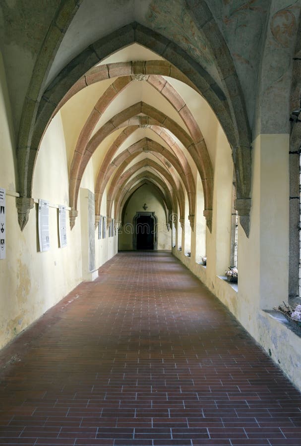 The corridor stock image. Image of europe, cathedral - 93155033