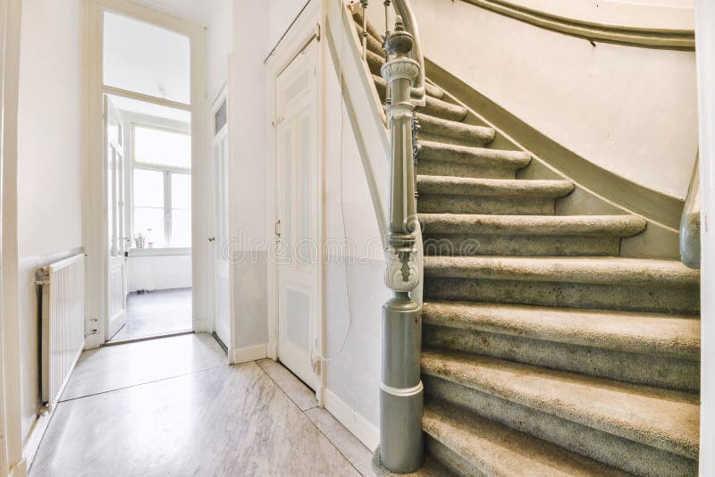 Corridor and stairway stock image. Image of house, step - 246489783