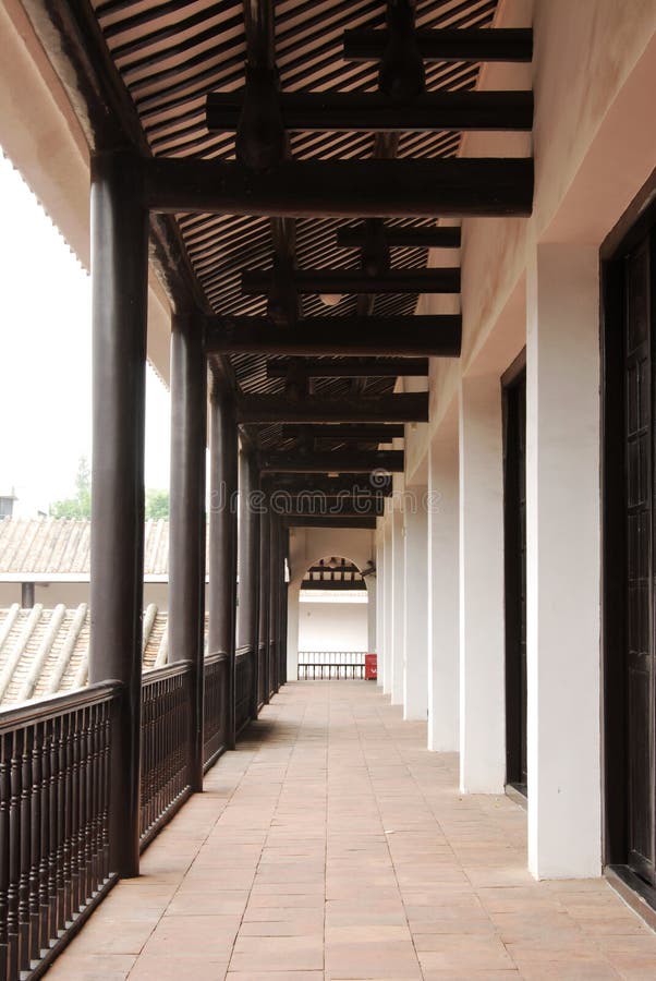 Historic Corridor Structure Stock Image - Image of antique, beautiful ...