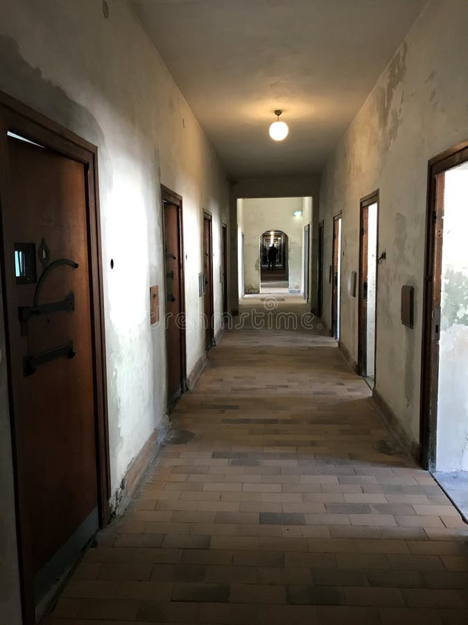Corridors Inside Dachau Concentration Camp Editorial Photo - Image of ...