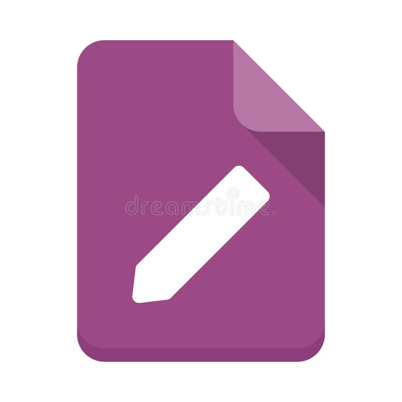 Corrija El Icono Plano Del Vector Del Fichero Ilustración del Vector ...