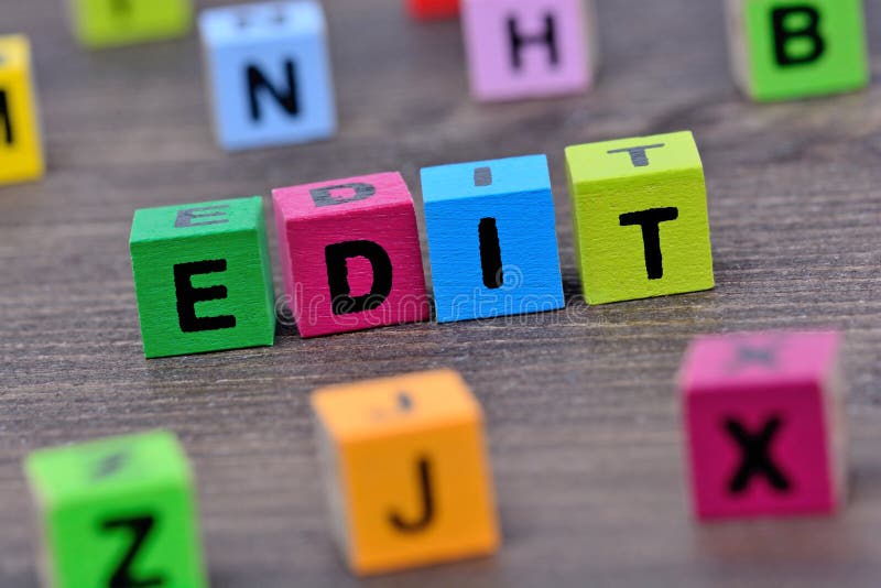 Corrija La Palabra En La Tabla Imagen de archivo - Imagen de primer ...