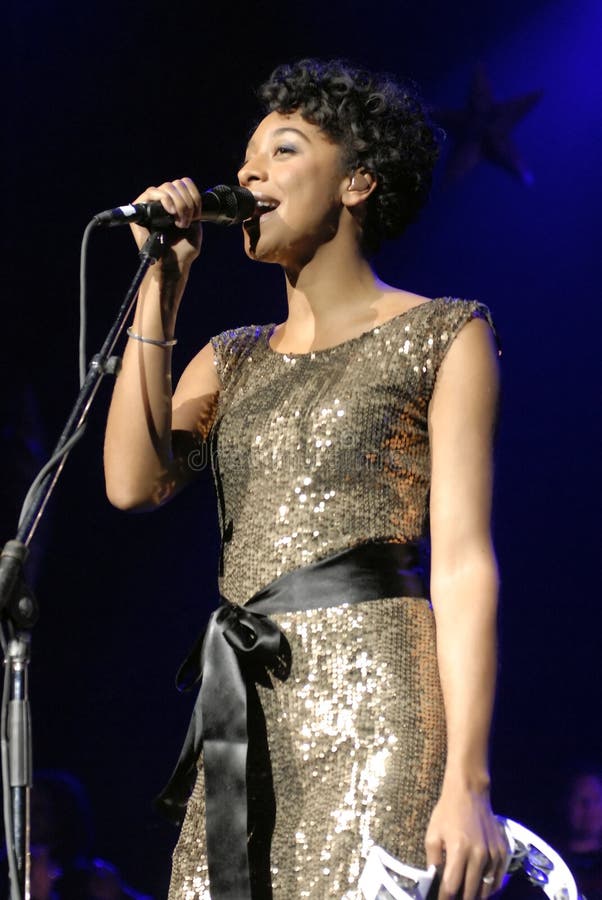 Corrine Bailey Rae Performing Live. Editorial Stock Photo - Image of ...