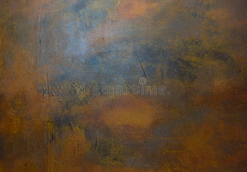 Corrode Rust Effect Decorative Plaster. Stock Photo - Image of abstract ...