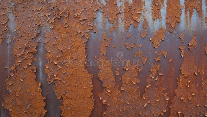 Corroded and Aged Steel Surface with Layers of Brownish-red Rust ...