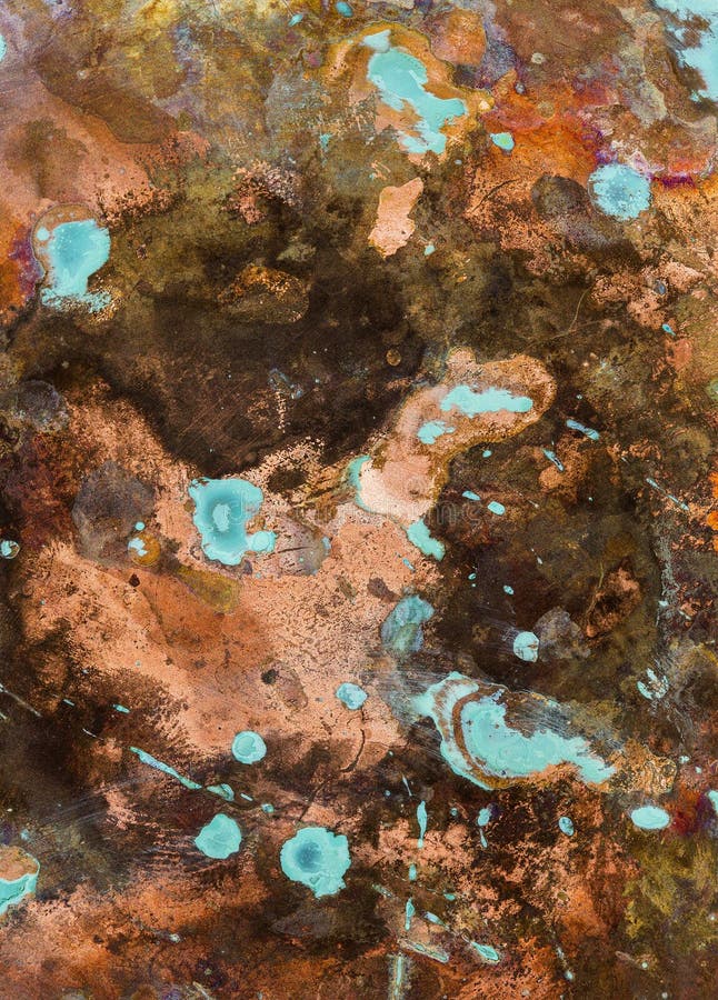 Corroded copper stock image. Image of environmental, feature - 60717389
