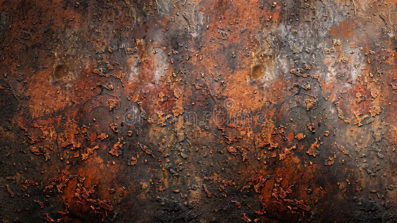 Corroded Metal Panel Displays Rusty Texture and Wear Stock Illustration ...