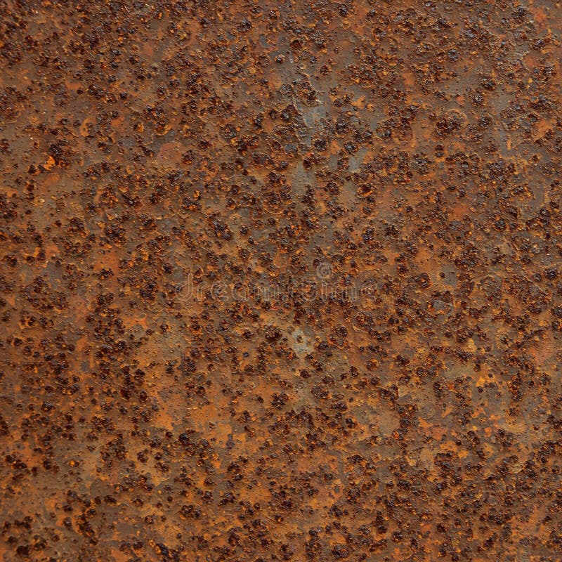Corroded Metal Surface Covered with Rust, Displaying a Mix of Reddish ...