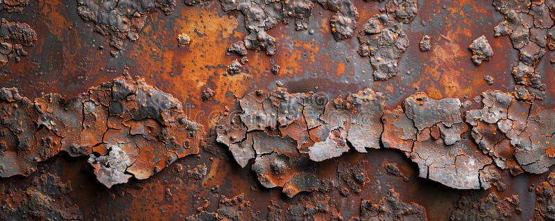 A Corroded Metal Surface with Deep Rust and Rough Textures, Showing the ...