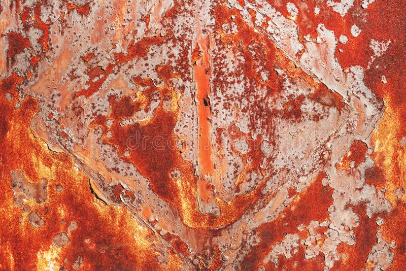 Corroded Oxidized Metal Plate Surface As Grunge Texture Stock Image ...