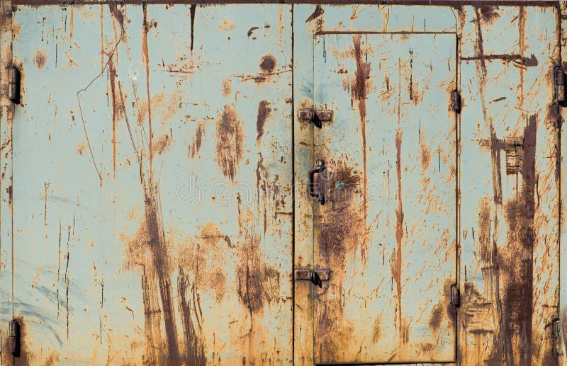 Corroded Rusty Metal Gate in Rust Locked Stock Photo - Image of bolt ...