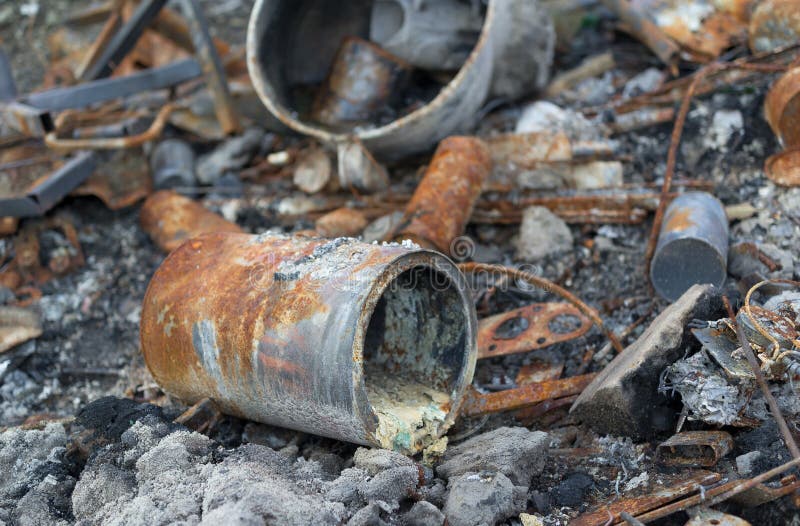 Corroded and Rusty Tin and Can Stock Photo - Image of ferrous, detail ...