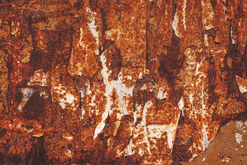 Corroded Sheet Metal Background with Remains of Posters Stock Image ...