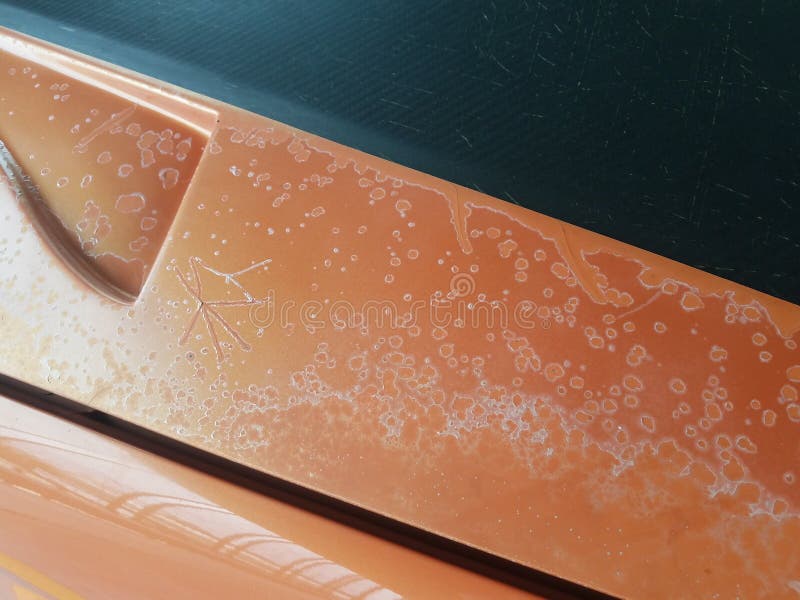 Corrosion or Damage on Weathered Orange Car Stock Photo - Image of ...