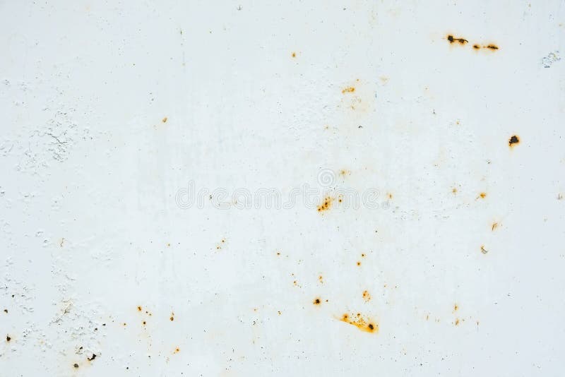Corrosion Metal. Rust Shows through the White Paint. Rusty Texture ...