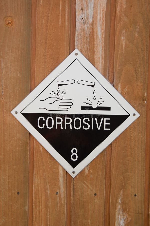 Corrosive Sign stock image. Image of cutout, industrial - 2863537