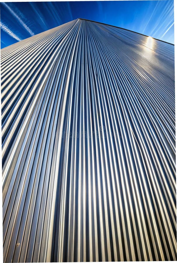 Corrugated Aluminum Sheet Metal Texture for Industrial and ...