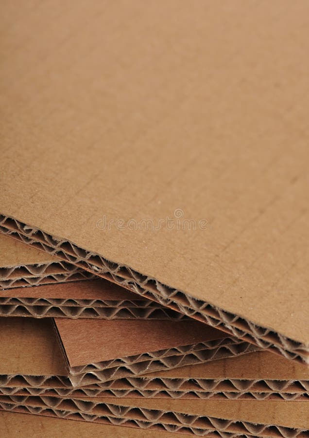 Corrugated Cardboard Background Stock Photo - Image of layer, material ...