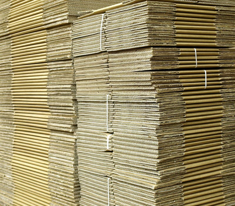 Corrugated cardboard boxes stock image. Image of card - 6809509