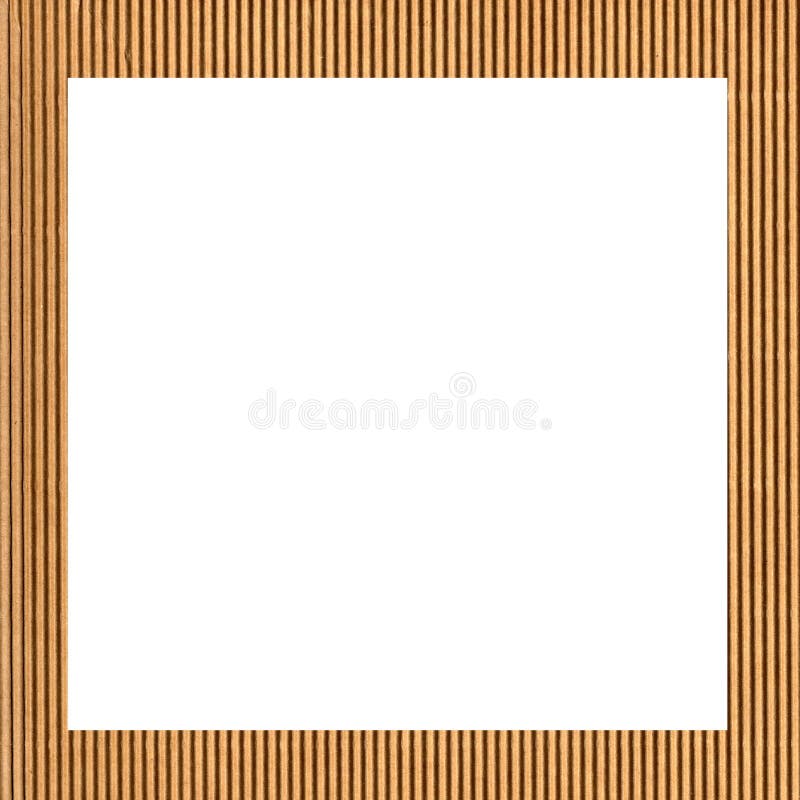 Corrugated cardboard frame stock image. Image of surface - 9926299