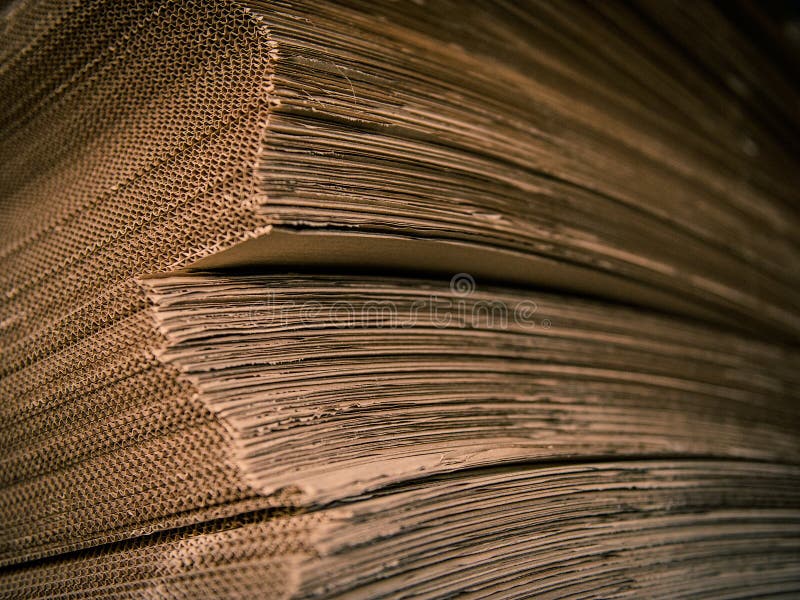 Corrugated Cardboard Packaging Stock Photo - Image of backdrop ...