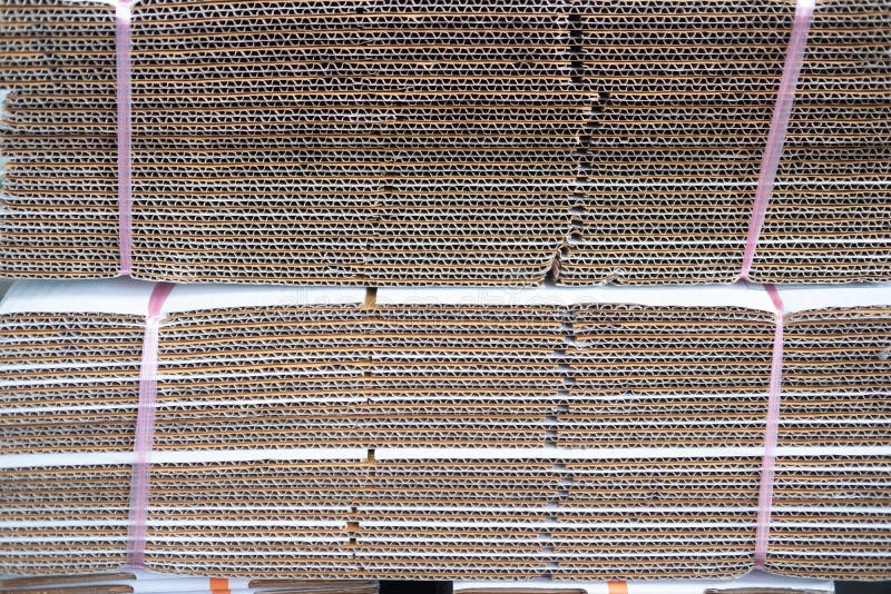 Corrugated Cardboard for Packing in Stock Stock Image - Image of ...