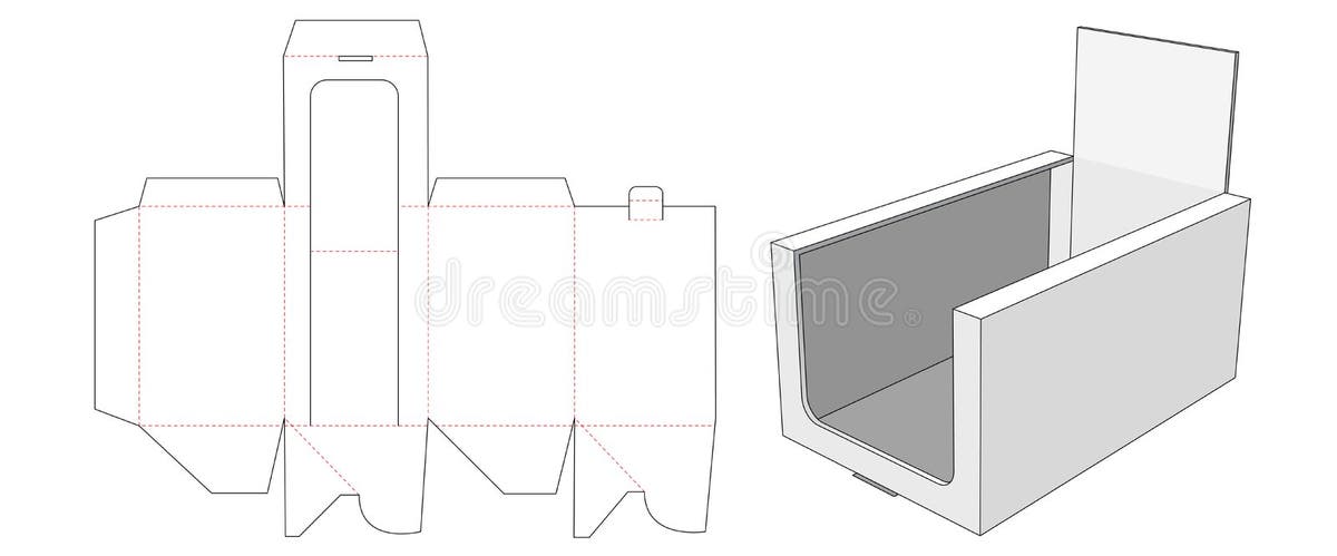 Counter Display Box Template Stock Illustrations – 1,252 Counter ...