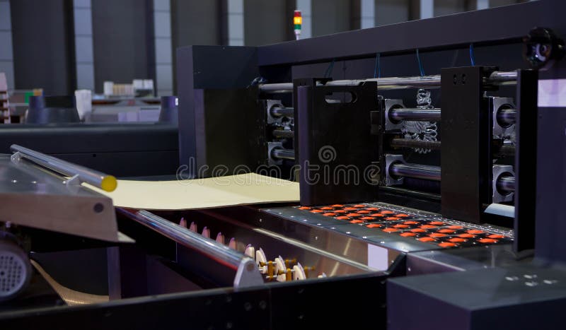 Corrugated Digital Inkjet Printer Stock Photo - Image of business ...